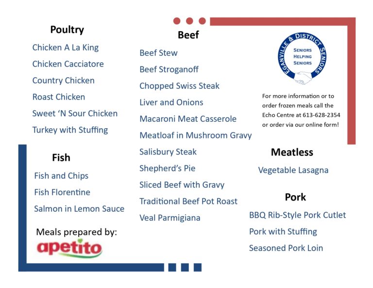 Apetito Menu – Eganville & District Seniors